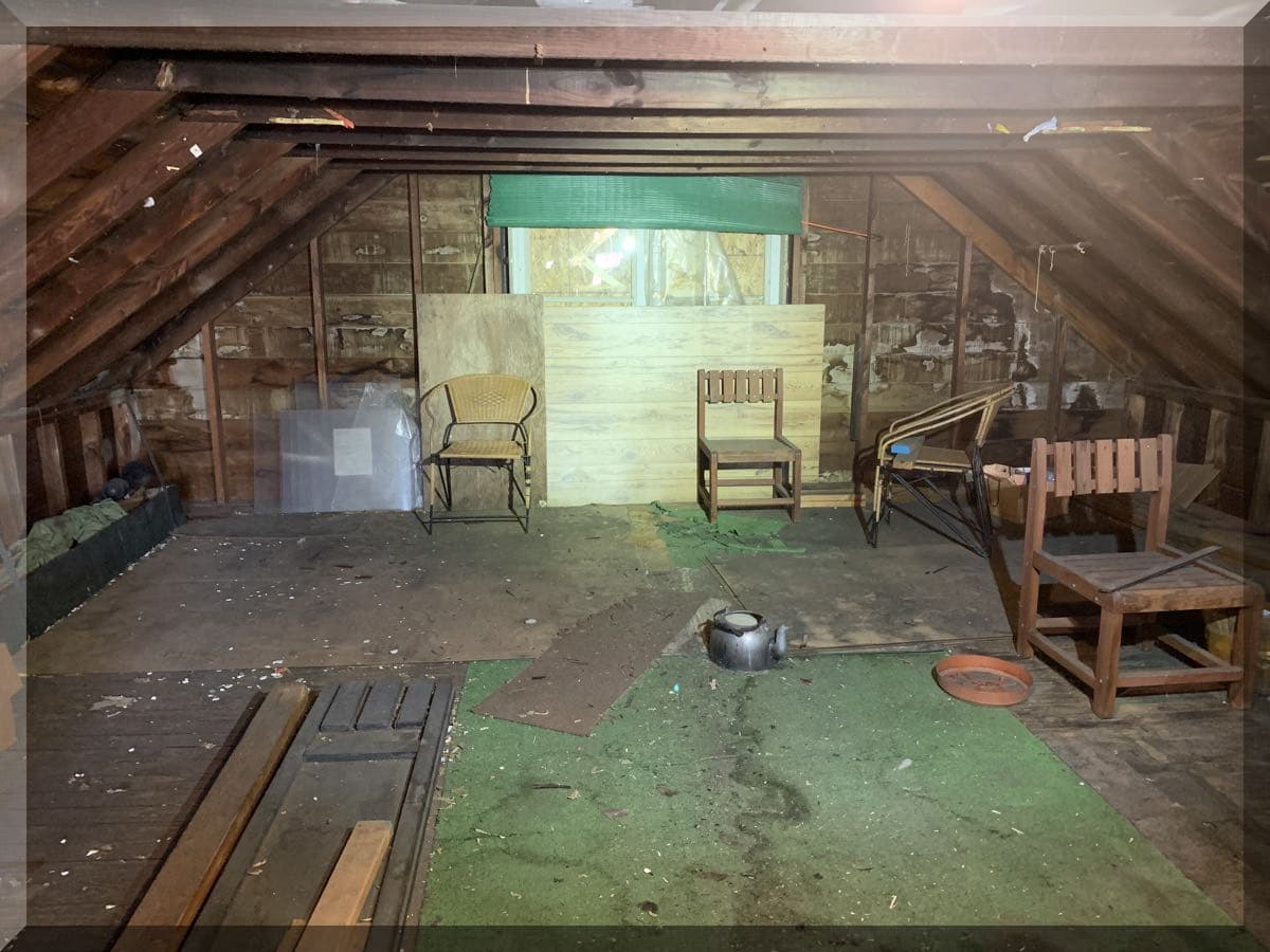 old cluttered attic